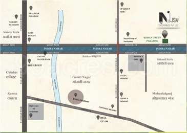 NJSV Enterprises NJSV Kissan Green Paradise Map - Mohanlalganj, Lucknow ...