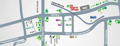 Sports Village Map - Sector-78 Noida Location Map