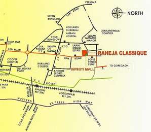 K Raheja Realty K Raheja Classique Map - Andheri (West), Mumbai Andheri ...