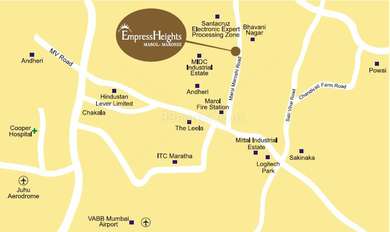 KSL and Industries KSL Empress Heights Map - Marol, Mumbai Andheri ...