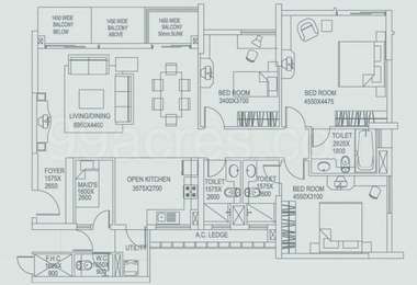 2 BHK Apartment / Flat for sale in Elita Garden Vista New Town Kolkata East - 1350 Sq. Ft.- 23rd ...