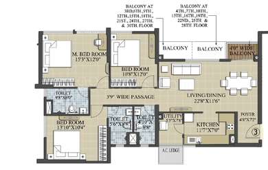 2 BHK Apartment / Flat for sale in Elita Garden Vista New Town Kolkata East - 1350 Sq. Ft.- 23rd ...