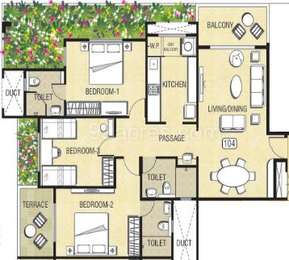 3 BHK Apartment / Flat for sale in Pride Aloma County Aundh Pune - 1591 ...