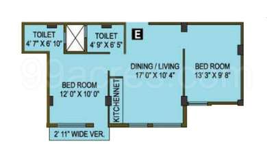2 BHK / Bedroom Apartment / Flat for rent in Shreshta Garden Rajarhat ...