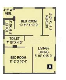 2 BHK / Bedroom Apartment / Flat for rent in Shreshta Garden Rajarhat ...