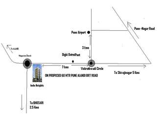 Balkrishna Developers Balkrishna Indu Heights Map - Dighi, Pimpri ...
