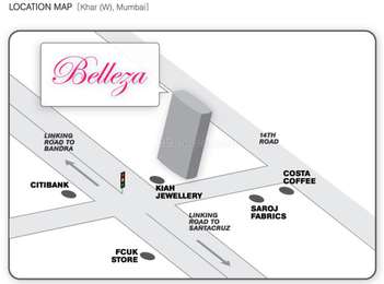 Darvesh Group Darvesh Belleza Map - Khar West, Mumbai Location Map