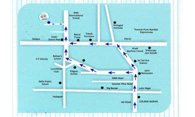 G S Realty Builders GS Icon Residency Map - Undri, Pune East Location Map