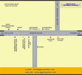 Golden Gate Properties Golden Liberty Acres Map - Attibele, Bangalore ...