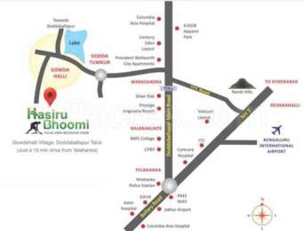 A and M Ventures A and M Hasiru Bhoomi Map - Yelahanka, Bangalore ...