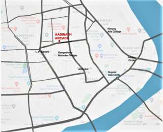 Aadinath Developers Surat Aadinath Arcade Map - Adajan, Surat Location Map