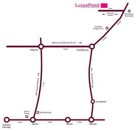 Aagam Realtors Aagam Lotus Pond Map - Navsari-Gandevi Road, Surat ...