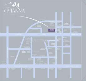 Aagam Group Surat Aagam Vivianna Map - Vesu, Surat Location Map