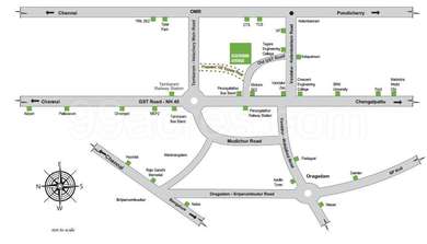 Aakash Ganga Realtors Aakash Southern Avenue Map - New perungalathur ...