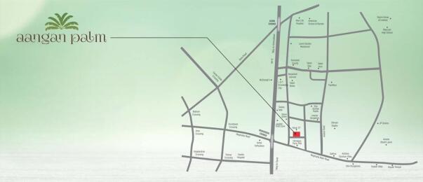 Aangan Group Aangan Palm Map - Waghodia, Vadodara Location Map