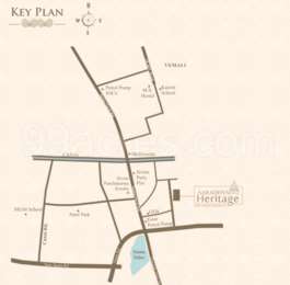 Aaradhya Infrastructure Aaradhya Heritage Map - Sama Savli Road ...