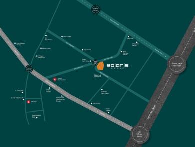 Aaryan Life Space Solaris Residency Map - Naranpura, 132 Ft Ring Road ...