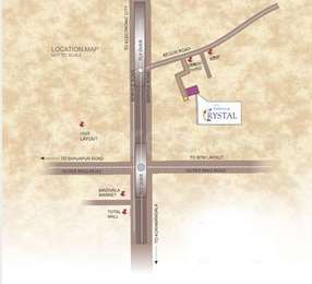 Aashrayaa Projects Builders Aashrayaa Crystal Map - Roopena Agrahara ...