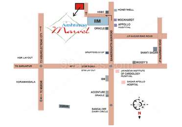 Aashrayaa Projects Builders Aashrayaa Marvel Map - Sarvabhouma Nagar ...