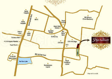 Aashrayaa Projects Builders Aashrayaa Elite Grandeur Map - Bommanahalli ...