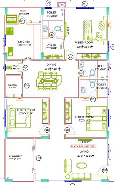 Aastha Avenues Aastha Imperial Heights Huda Layout Hyderabad - 99acres.com