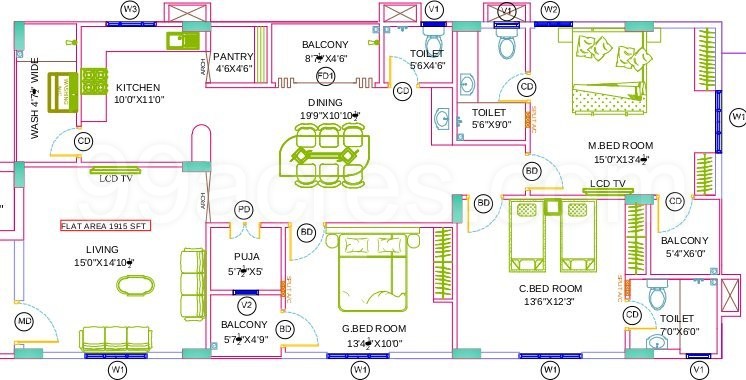 Aastha Avenues Aastha Imperial Heights Huda Layout Hyderabad - 99acres.com