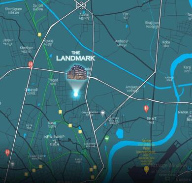 Aastha Buildcon Ahmedabad Aastha The Landmark Map - Chandkheda ...