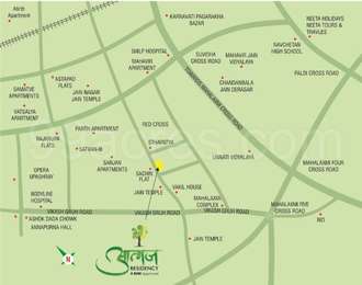 Aatman Developer Aatmaj Residency Map - Paldi, Ahmedabad West Location Map