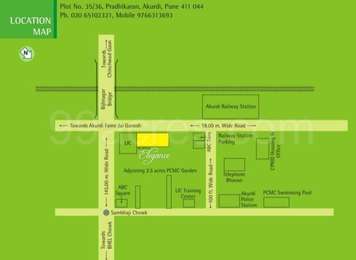 ABC Properties ABC Elegance Map - Pradhikaran, Nigdi, Pune Location Map