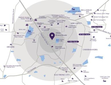 Abhee Ventures Abhee Riviera Royale Map - Kudlu Gate, Bangalore ...