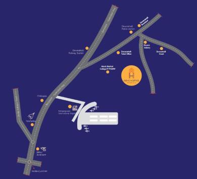 Abhi Developers Abhi Homes Map - Devanahalli, Bangalore Location Map