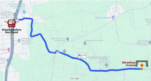 ABI Infrastructure Shree Ram Avenue Map - Kinathukadavu, Coimbatore ...