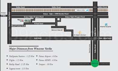 Abode Infrastructure Winsome Vatika Map - Danapur, Patna Location Map