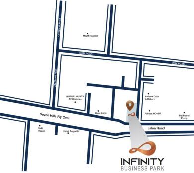 Aboli Advisors LLP Infinity Business Park Map - Jalna Road, Aurangabad ...