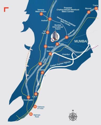 ABR Greenfield ABR Signature Map - Vile Parle East, Mumbai Location Map