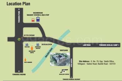 A C Jain Builders A C Jain Arrpan Housing Map - Nasik Road Location Map
