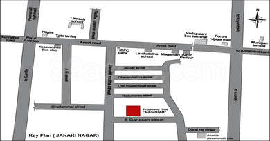 Acacia Homess Acacia Magizham Map - Valasaravakkam, Chennai Location Map