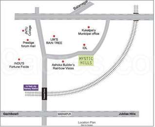 Accor Buildcon Accor Mystic Hills Map - Sevalal Nagar, Borabanda ...