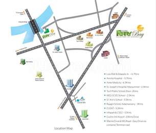 Accord Habitat Accord Ferry Bay Map - Edapally, Kochi Location Map