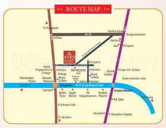 Pooja Foundation Poojaa Smart City Map - Oragadam, Chennai Location Map