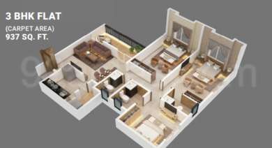 2 BHK / Bedroom Apartment / Flat for rent in Gada Anutham Hadapsar Pune ...