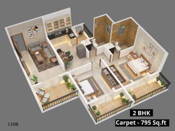 2 BHK / Bedroom Apartment / Flat for rent in Gada Anutham Hadapsar Pune ...