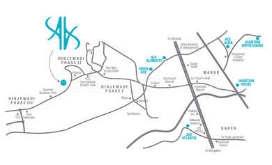 Jhamtani Realty Ace Augusta Map - Hinjewadi, Pune Location Map