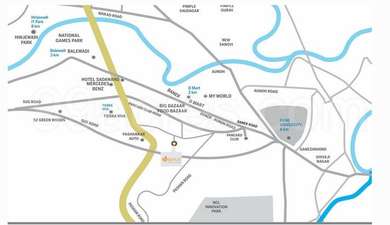 Achalare Realtors Achalare Apricot Map - Baner, Pune Location Map