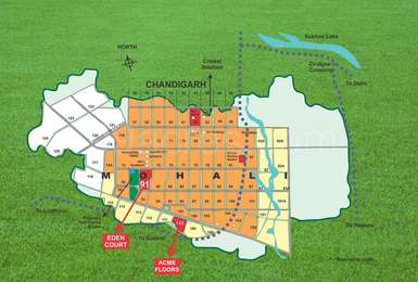 Acme Builders Acme Floors Map - Mohali, Chandigarh Location Map