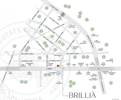 Pravish Brillia Map - Charodi, Ahmedabad North Location Map