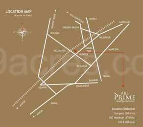 Adarsh Build Estate Builders ABL Prime Map - Pataudi Road, Gurgaon ...