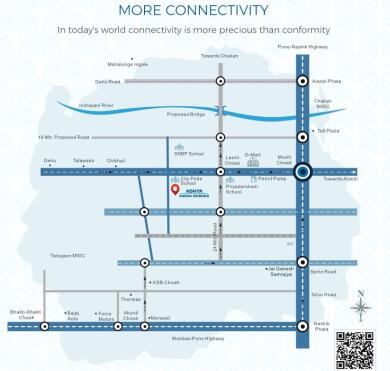 Adhya Group Adhya Radha Krishna Map - MIDC, Pimpri Chinchwad Location Map