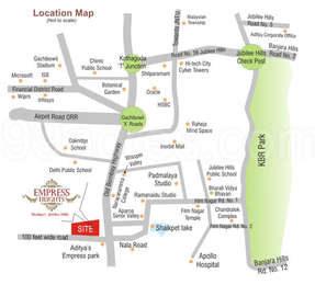 Aditya Construction Company Builders Aditya Empress Heights Map - Sri ...