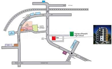 Aditya Constructions Aditya Enclave Map - Nacharam, Hyderabad Location Map